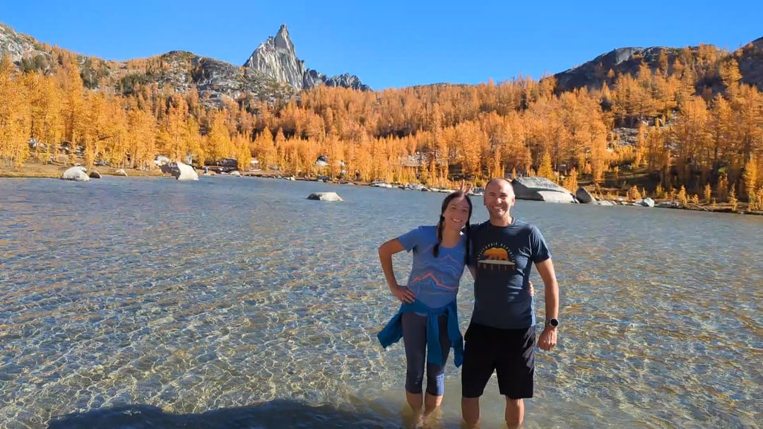 Finally completed the Enchantments Traverse, the fall colors are unreal ...