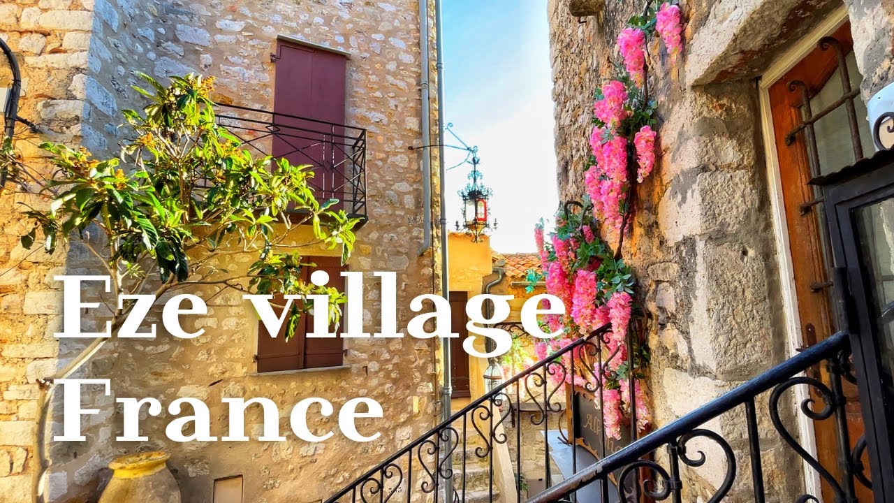 Eze France 🇫🇷 The most beautiful villages in France 🌞 Flower beautiful ...