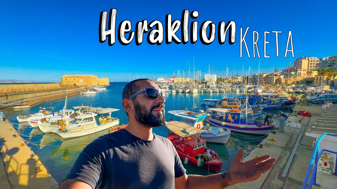 Heraklion Crete, 1st of December 2023, walking tour 4k, vlog, Crete ...