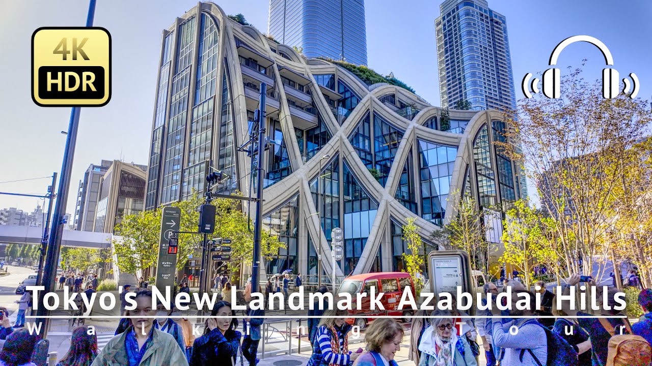 Tokyo’s New Landmark Azabudai Hills Opens Today! 11/24 - Tokyo Japan [4K/HDR/Binaural] - La Vie Zine