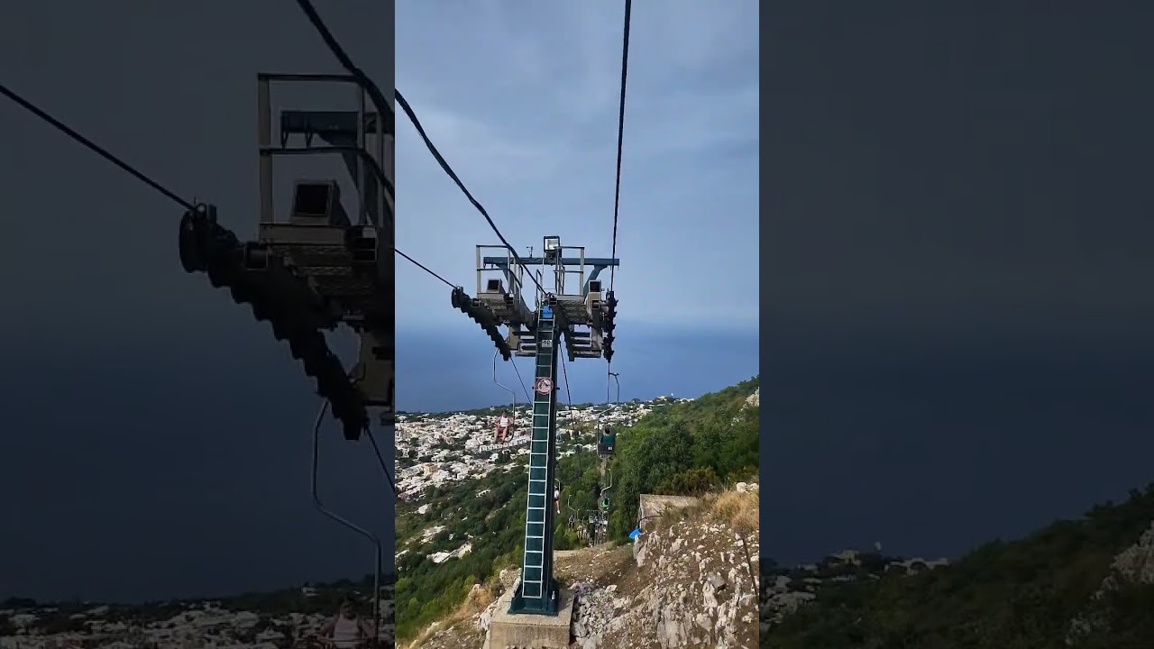 The chair lift Anamalfi Monte Solaro, Italy #travel#anacapri #capri # ...