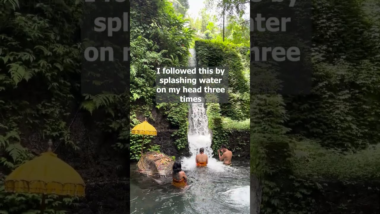 Pura Mengening Temple, Bali : Melukat, self water purification ritual ...
