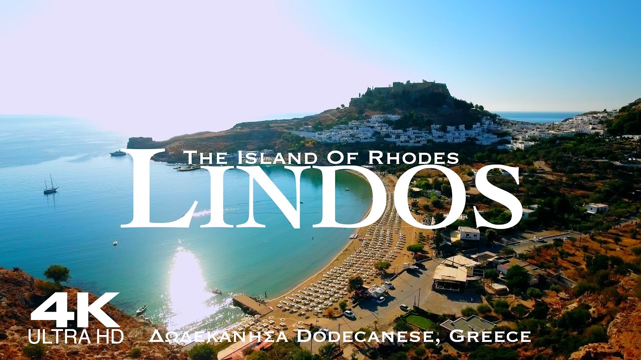 LINDOS Rhodes 🇬🇷 Drone Aerial 4K | Ρόδος Λίνδος Rhodos Rodos | GREECE ...