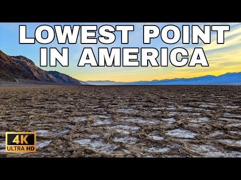 LOWEST POINT IN AMERICA - Badwater Basin, Death Valley National Park ...