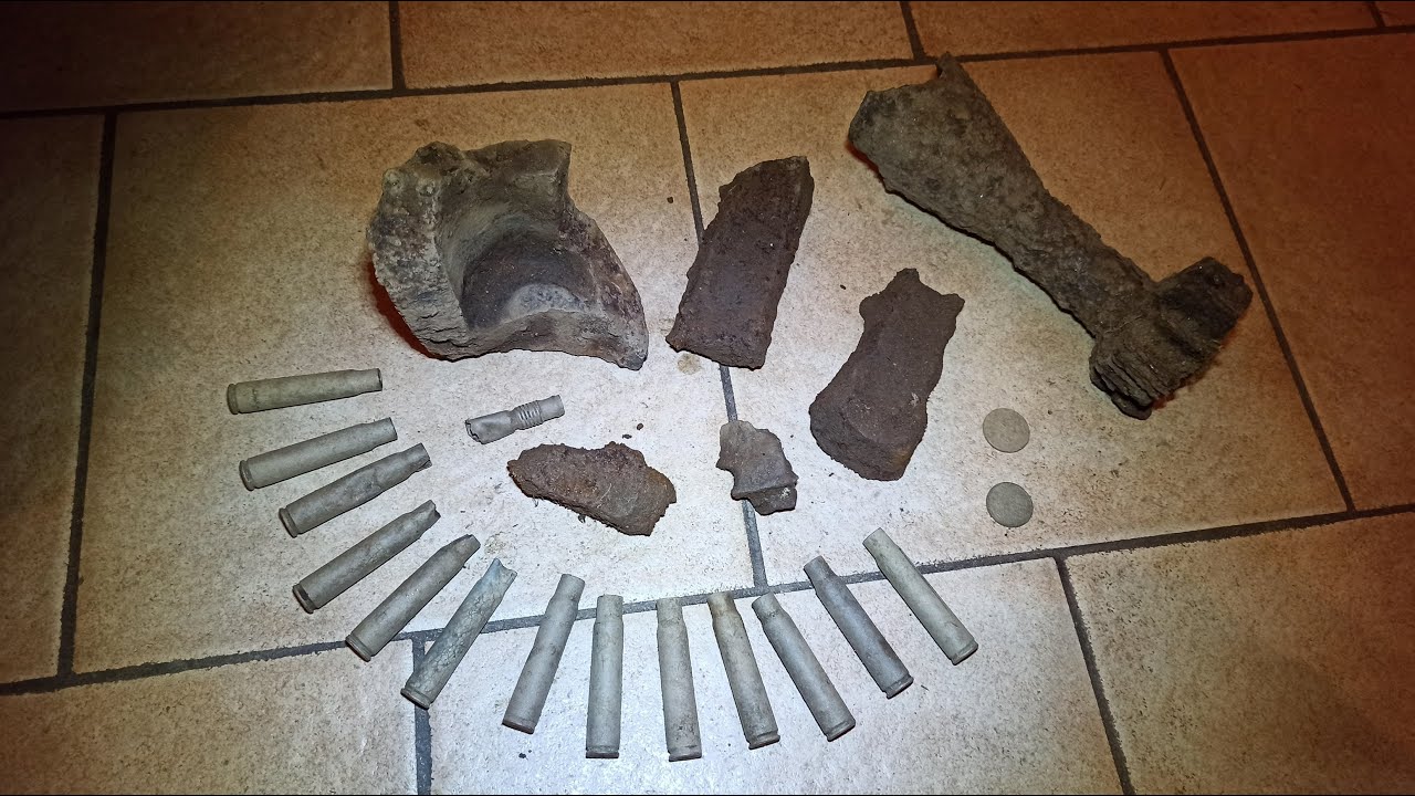 Metal detector - ww2 germany amunition - mine fuse, Mauser K98 ...