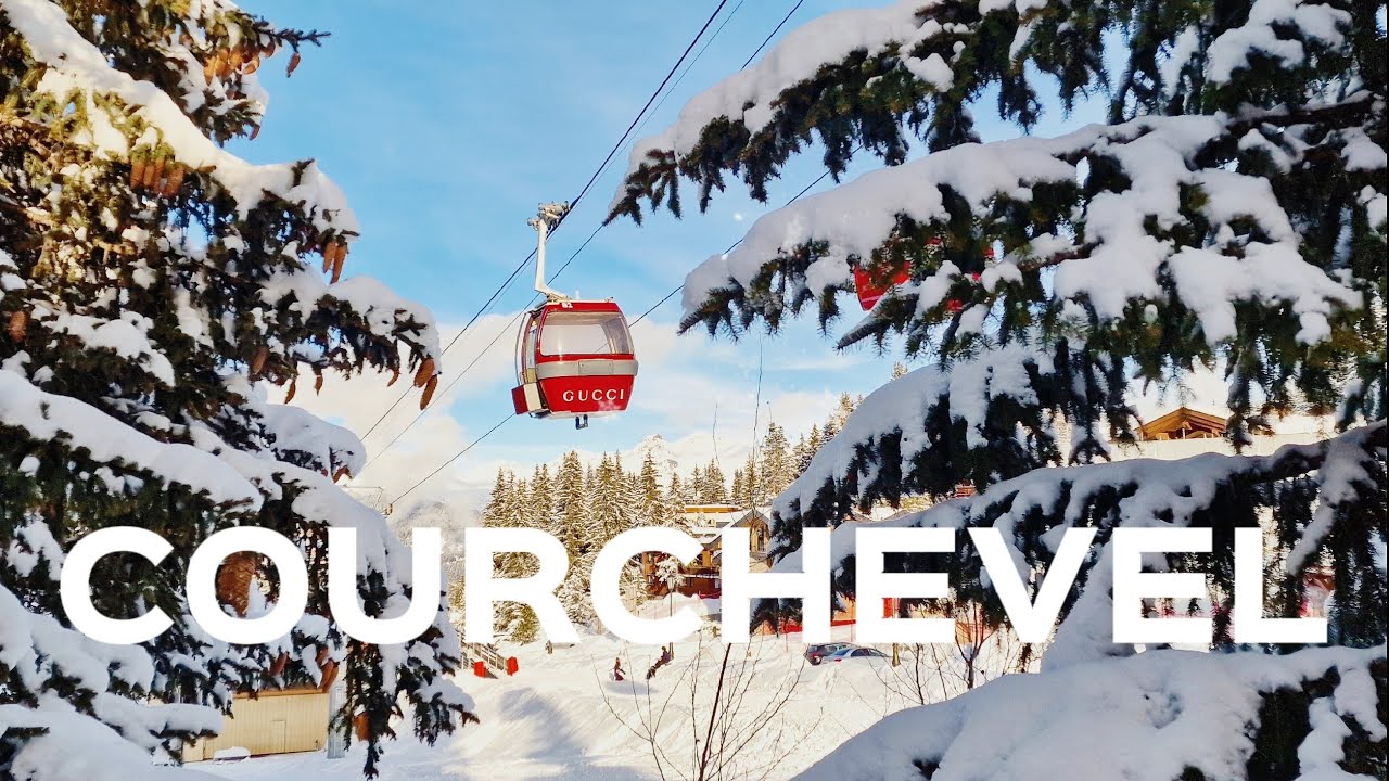4K 🇨🇵 COURCHEVEL/ The most famous ski resort in the world./ Route trip ...
