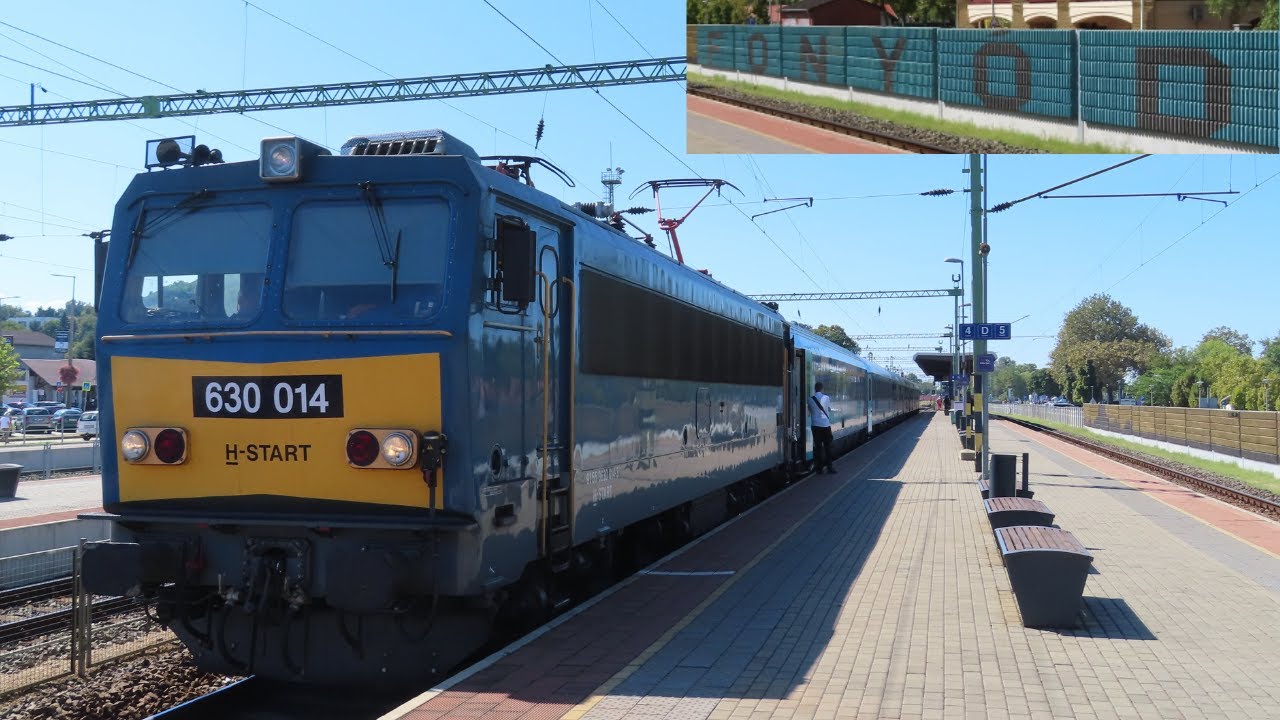 Hungary: MAV Class 630 (V63) 'Gigant' electric loco departs Fonyod ...