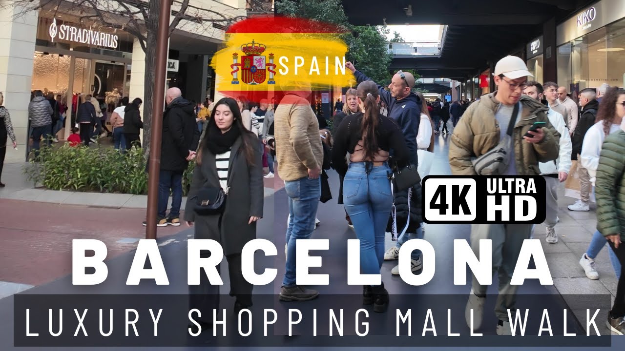 Walk in Luxury Shopping Mall | Barcelona, Spain February 2024 4K/HDR ...