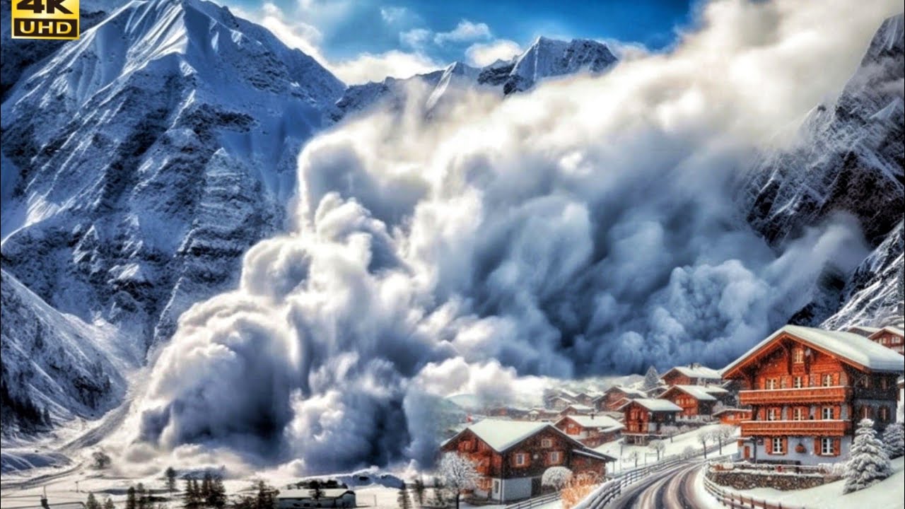 HUGE RISK OF AVALANCHE IN SWITZERLAND 🆘 A WHOLE SWISS VILLAGE IN DANGER ...