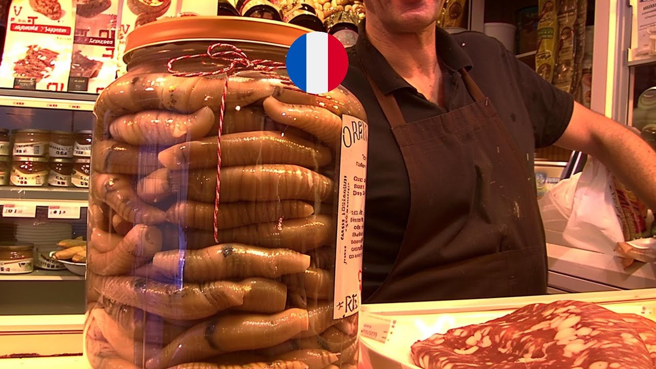 🇫🇷Crazy Food Found! In a 197-Year-Old French Market, a Weird-Shaped ...