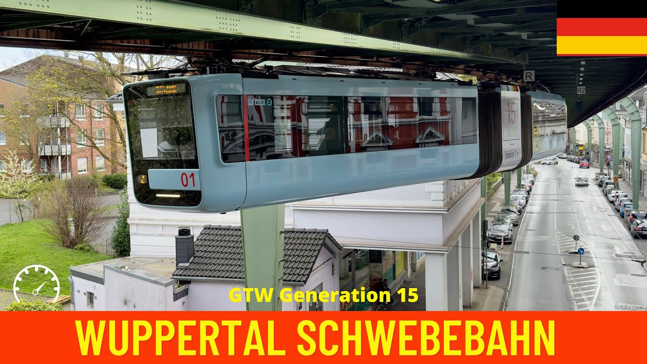 Cab Ride Schwebebahn Suspension Railway - Wuppertal (Germany) train ...