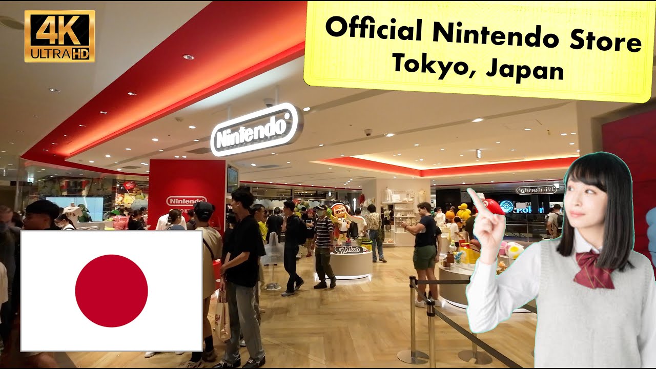 Official Nintendo Store Shibuya Walking Tour Tokyo Japan ASMR 4K Mt ...