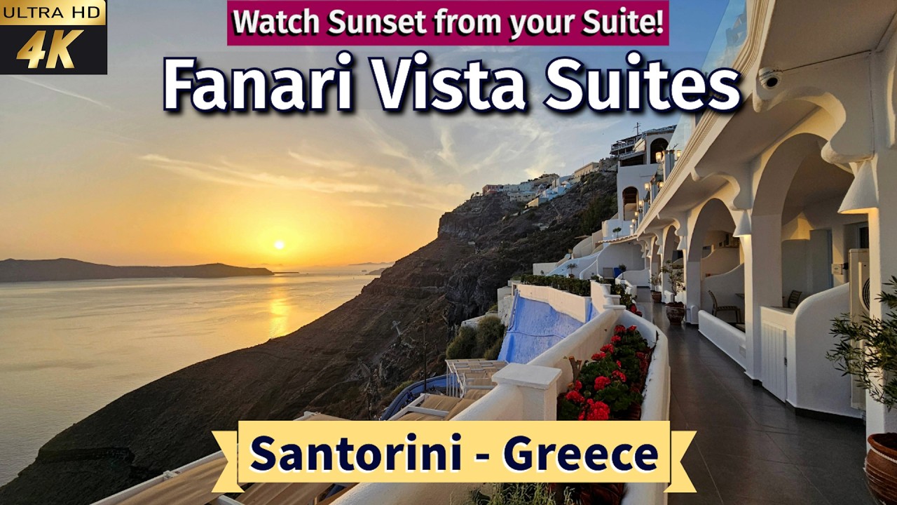[4k] Fanari Vista Suites Santorini 2024 | Fanari Vista Suite Fira ...