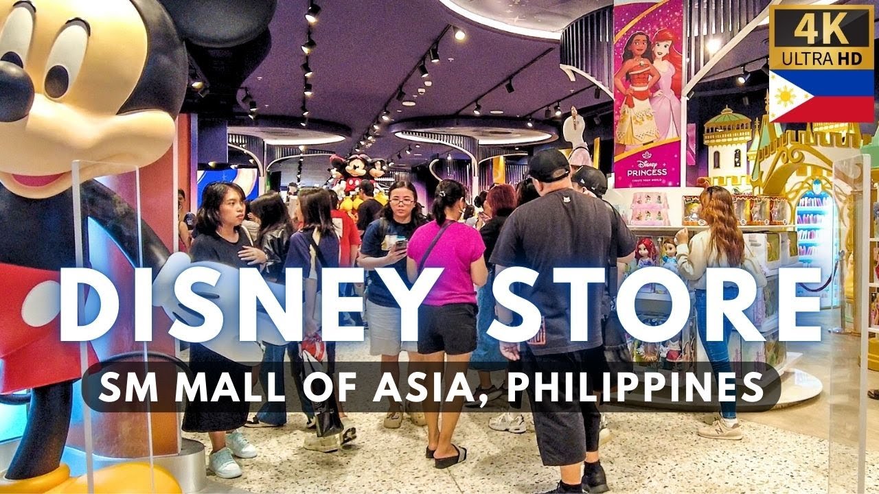 The First DISNEY STORE in Southeast Asia - SM MOA [4K Walking Tour] Philippines - September 2024 ...