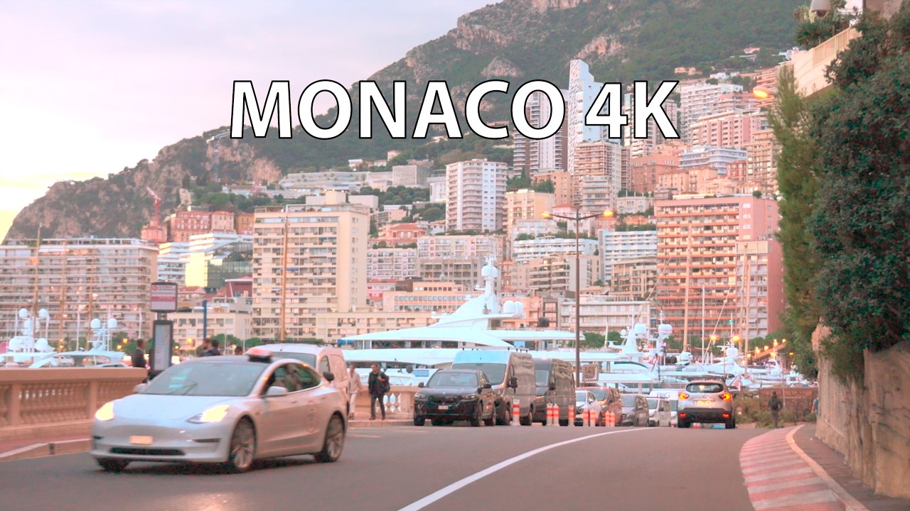 Monaco 4K - Sunset Drive - Driving Downtown - La Vie Zine