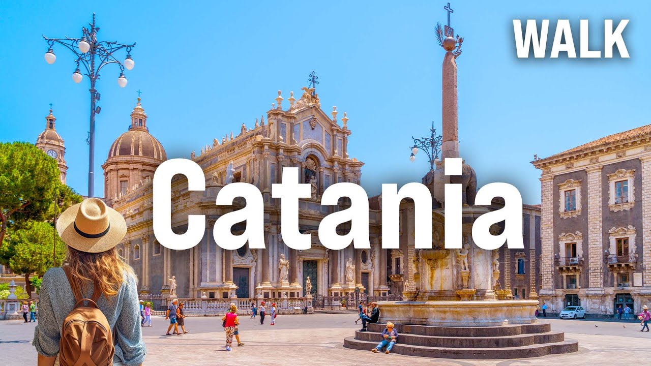 Catania, SICILY 4K Walking Tour | Immersive Video with Captions [4K ...