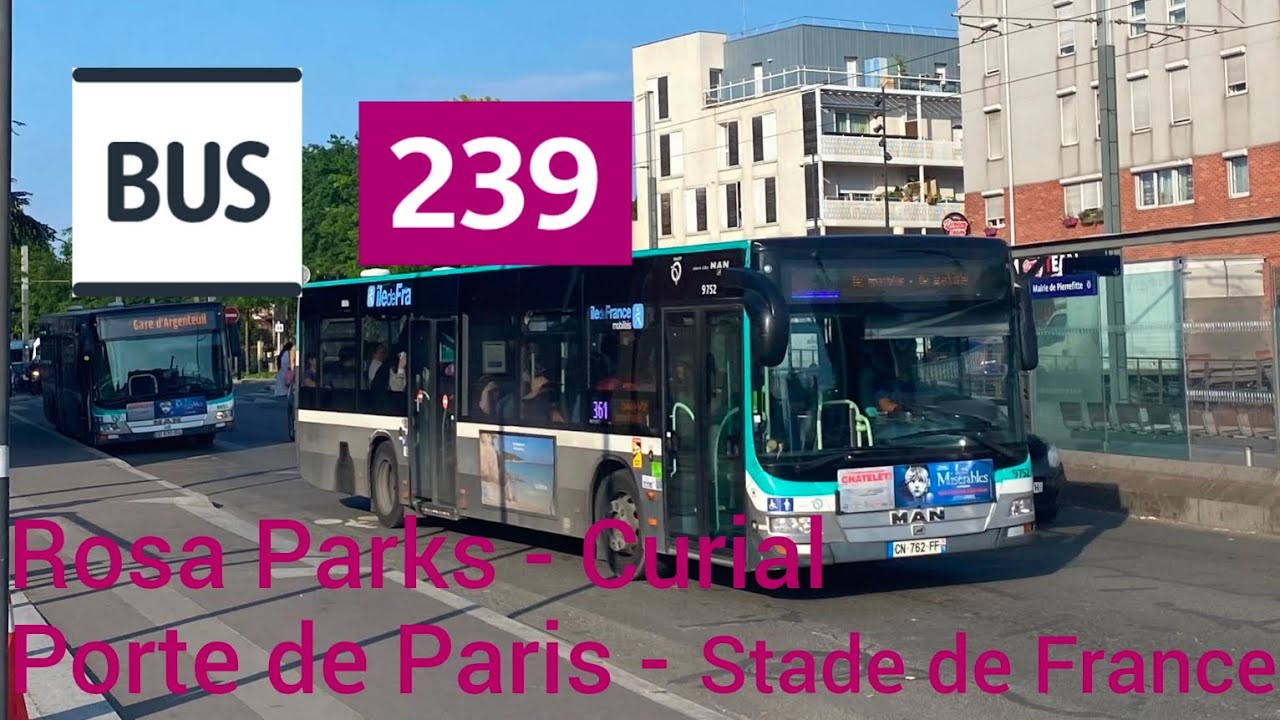 Bus 239 RATP | Man Lion City 12 N°9700 | Rosa Parks - Porte de Paris ...
