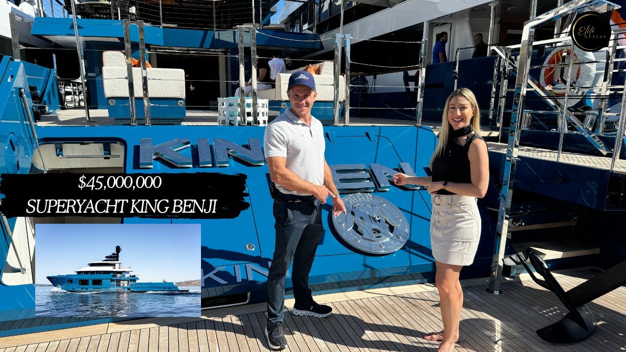 Captain's Tour: $45,000,000 KING BENJI at Monaco Yacht Show 2024 - La ...