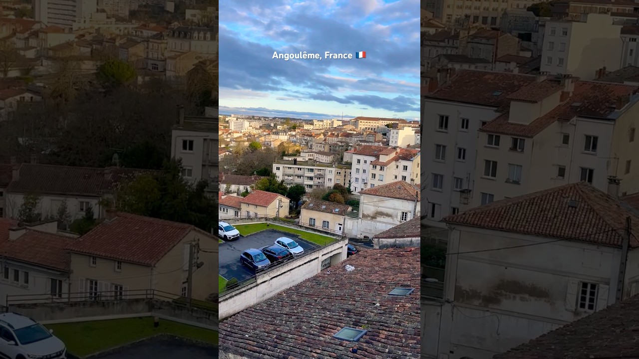 Angoulême city in #France 🇫🇷 from above with a view on the #Uderzo ...