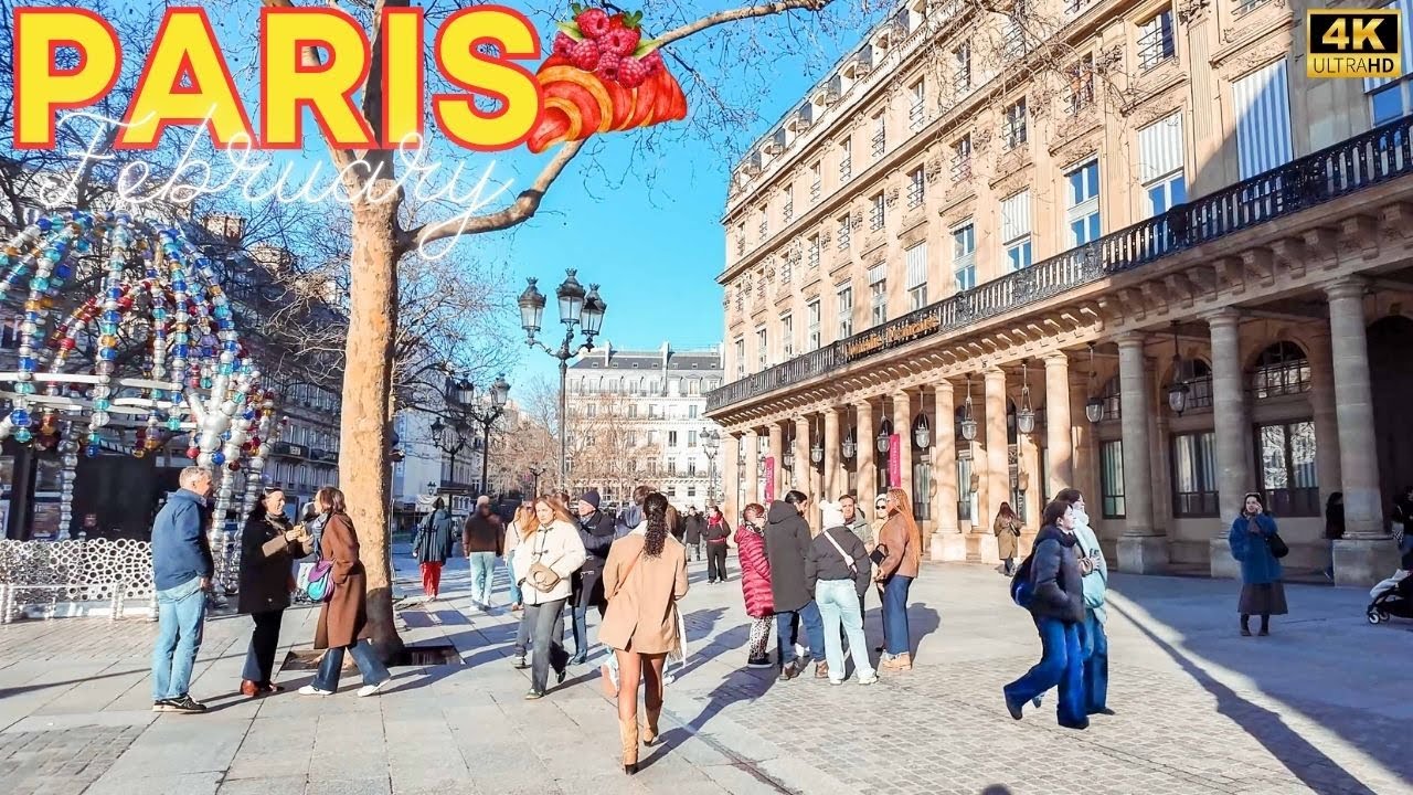 Paris, France 🇫🇷 - 4K PARIS 2025 Walk 🥐 2 February Paris walk ️ With ...
