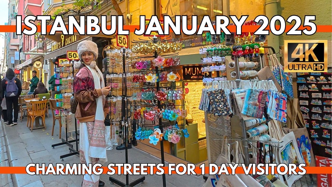 Istanbul Turkey 2025 Stunning Walk from Taksim Square to Galata Tower, Karaköy & Galataport 4K ...