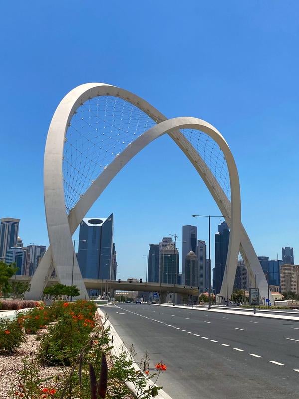 Al Wahda Arches (a/k/a 5/6 Arch), Doha, Qatar; architect Erik Behrens ...