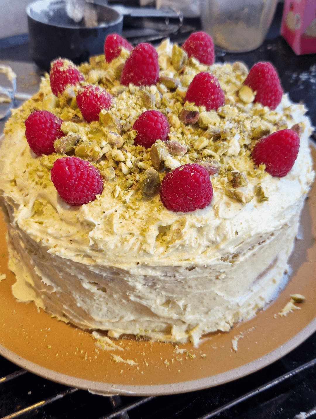Pistachio & Raspberry Cake - La Vie Zine