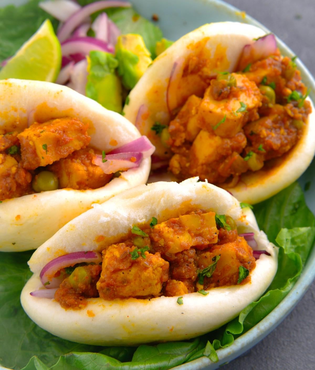 Tofu Curry with Steamed Bao Buns - La Vie Zine