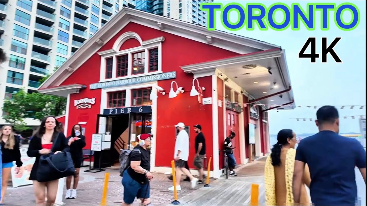 Toronto,Canada 🇨🇦Harbourfront/Waterfront 4K UHD Sunday Walking Tour ...