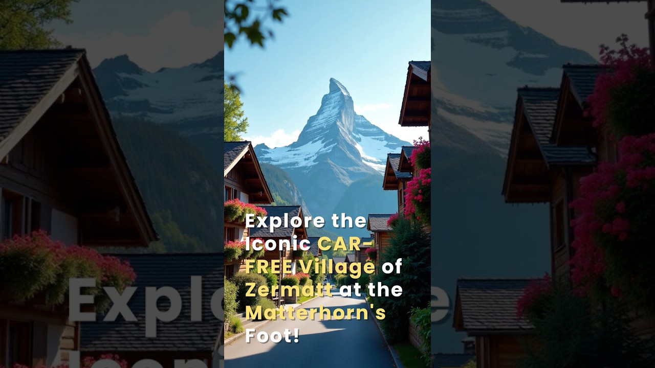 Explore the Iconic CAR-FREE Village of Zermatt at the Matterhorn's Foot ...