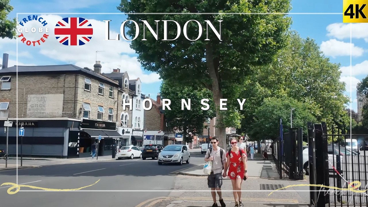 London Hornsey 🇬🇧 Suburb Walking Tour 4K | Priory Road St Mary’s Church ...