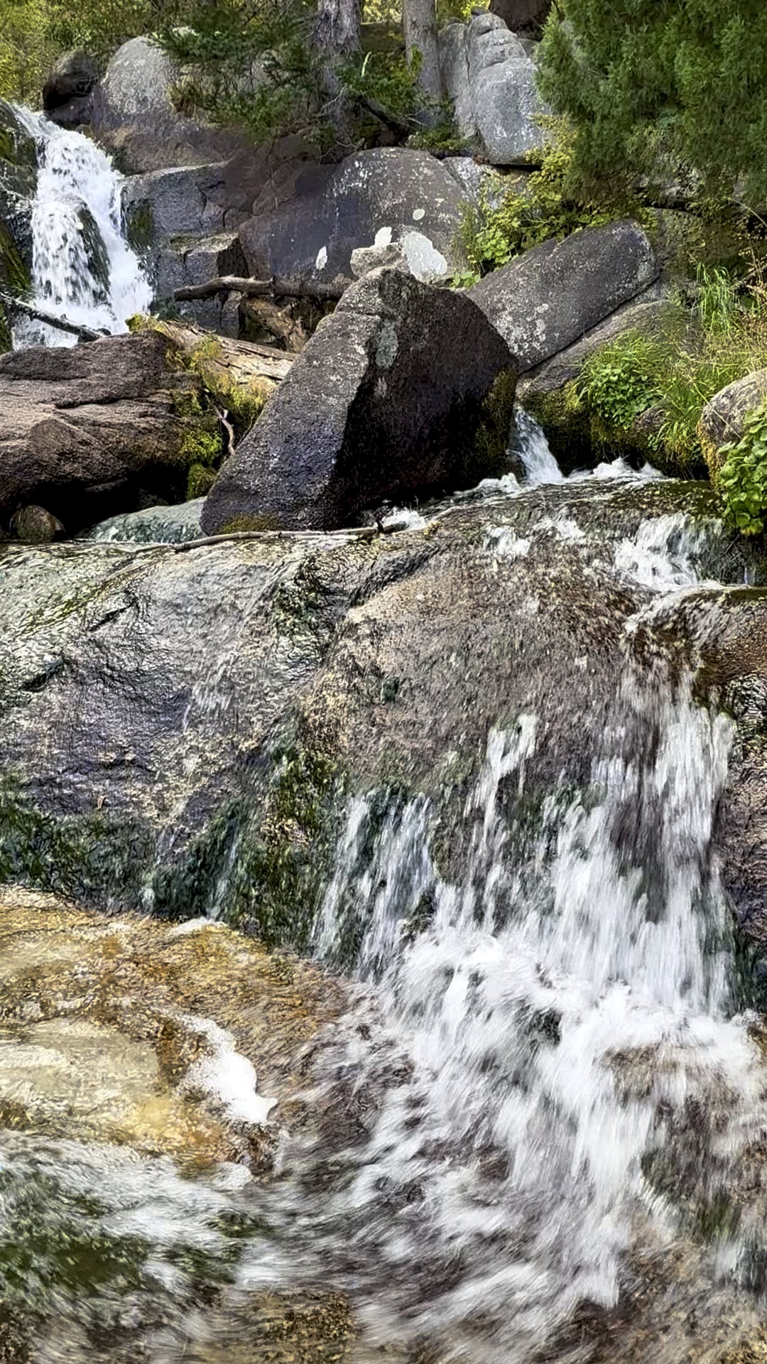 This morning at the upper section of Lower Bell Falls, Utah, USA - La ...