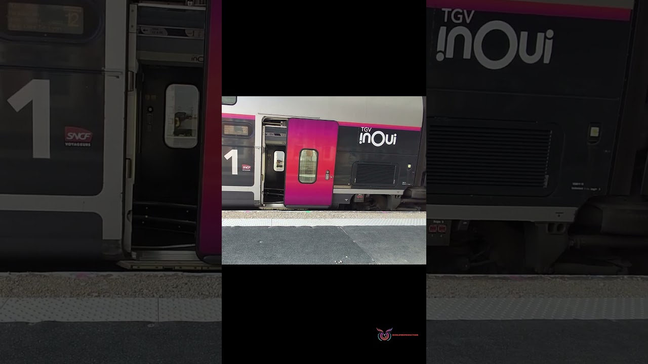 TGV door 1st class closing in Narbonne - SNCF TGV InOUI #traindeparture ...