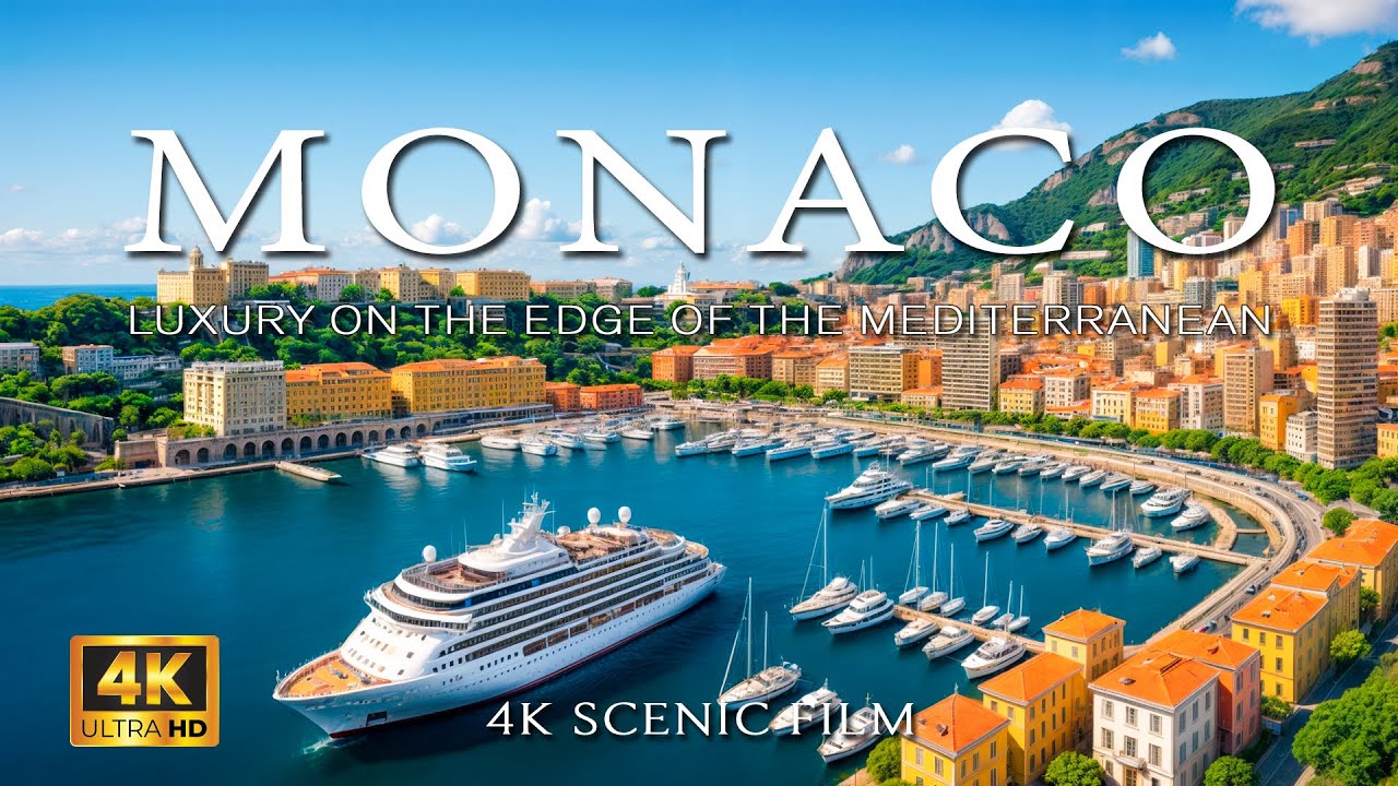 4K Monaco Luxury Vibes 2025 🏖️🇲🇨 Aerial View of the Riviera with Deep ...