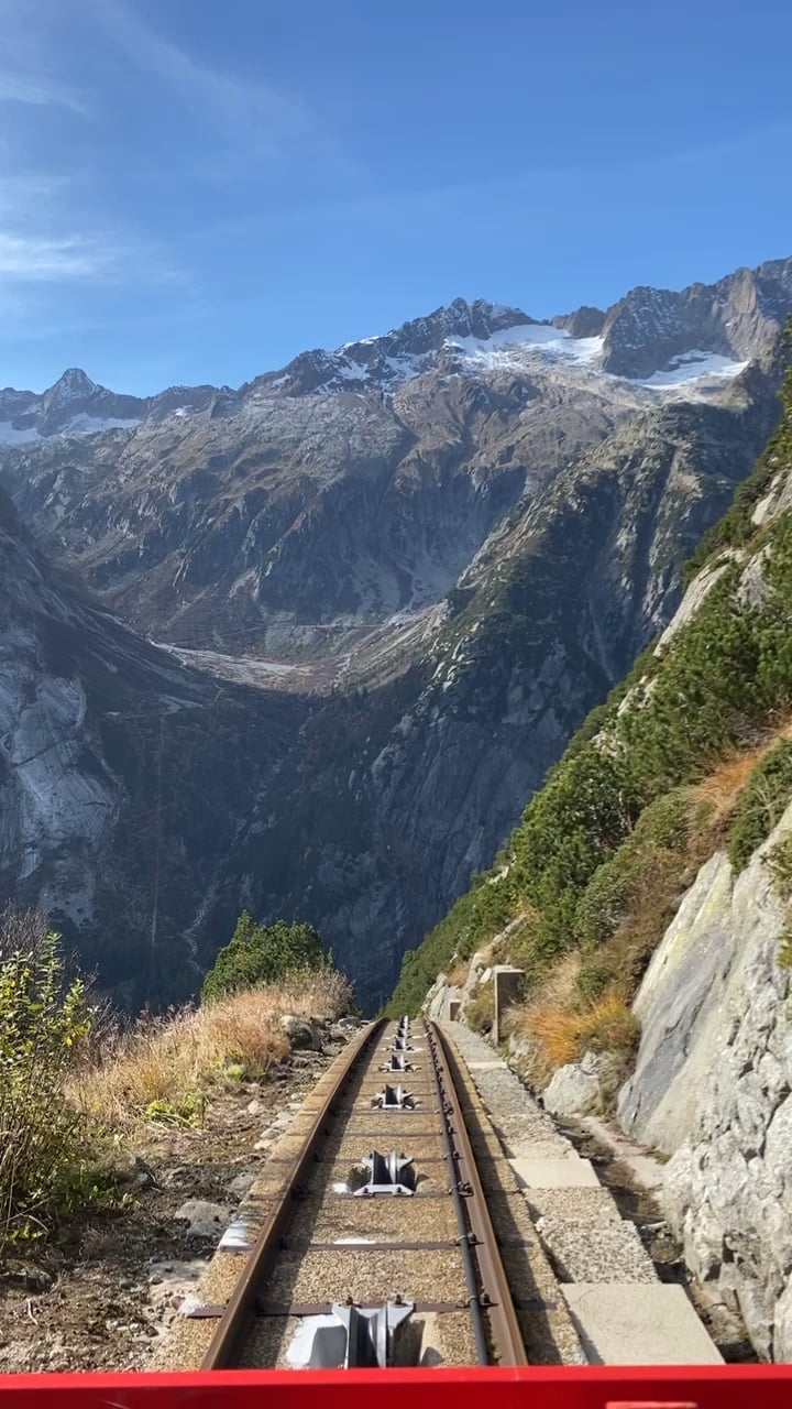 Gelmerbahn in Switzerland - One of the world’s steepest funiculars with ...