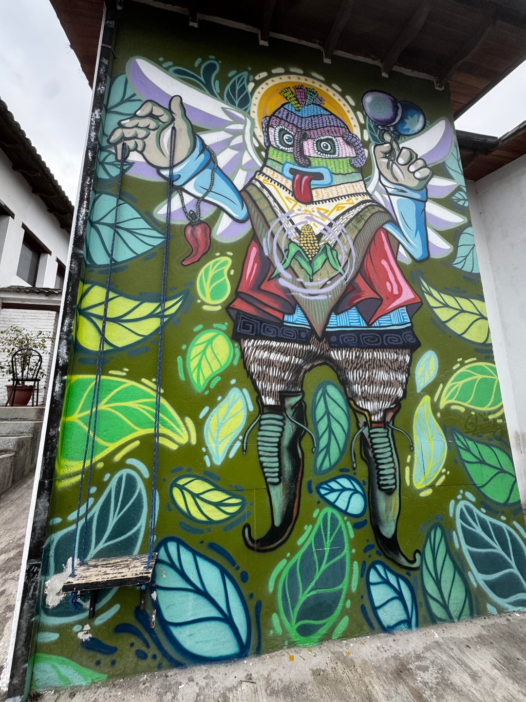 Murals at Mitad del Mundo - Center of the world outside of Quito ...