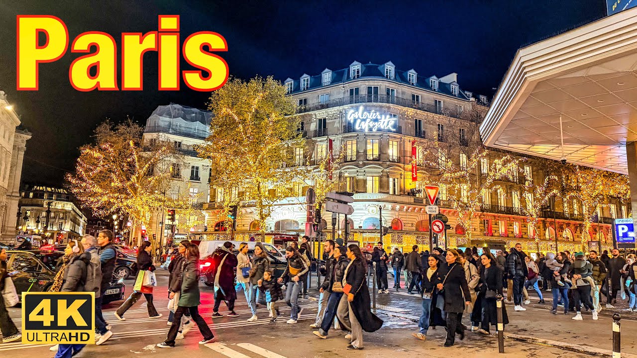 Paris,France🇫🇷 - 11 December 2025 - PARIS 4K HDR Walking Tour 🎄 🎁 | 4K ...