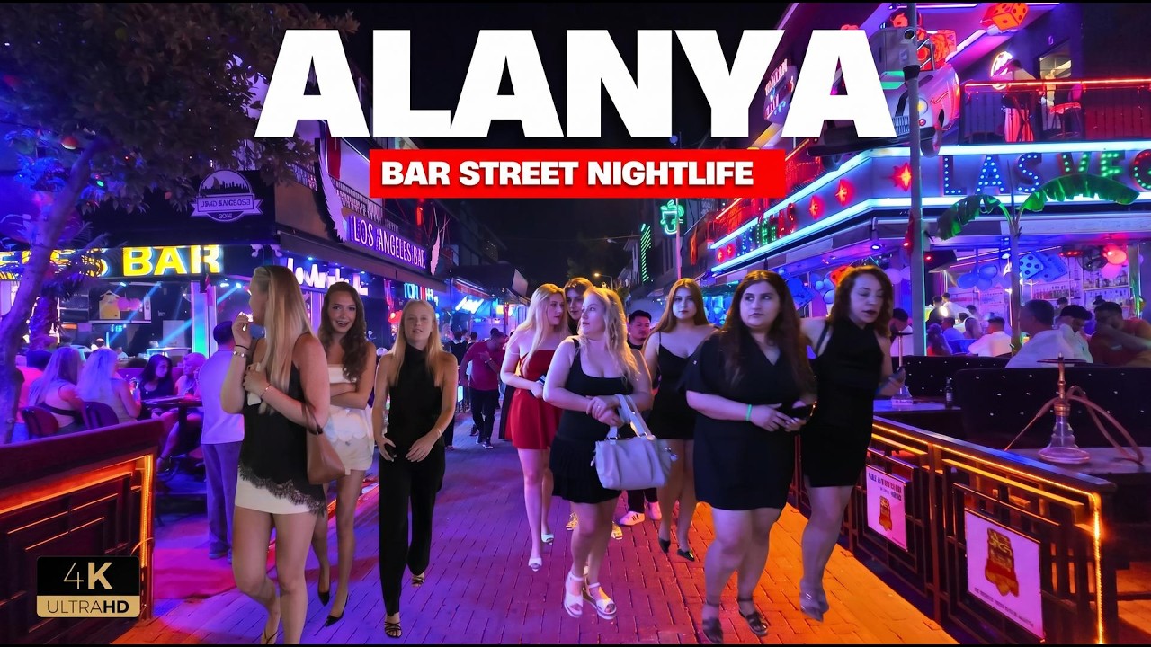 Alanya Bar Street at Night — NOT What I Expected! 🇹🇷 | Turkey Nightlife ...