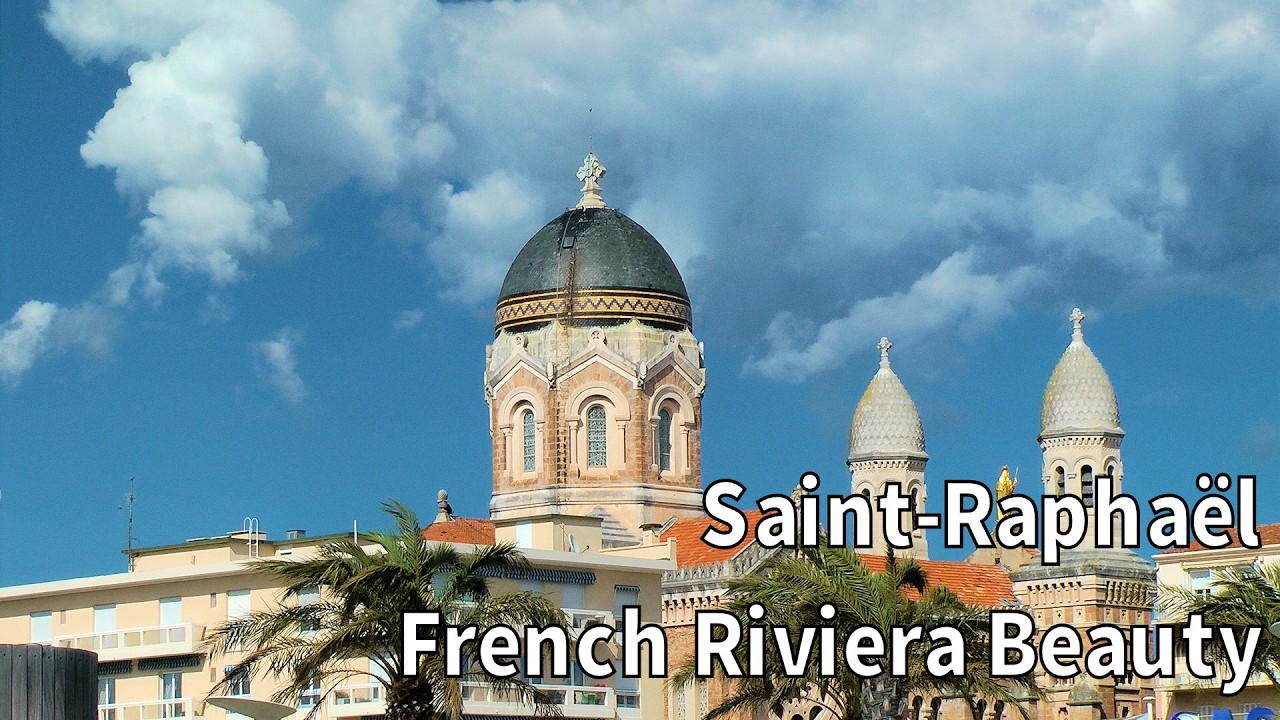 [4K] Saint-Raphaël Walking Tour – Old Town, Port and Basilica on the ...