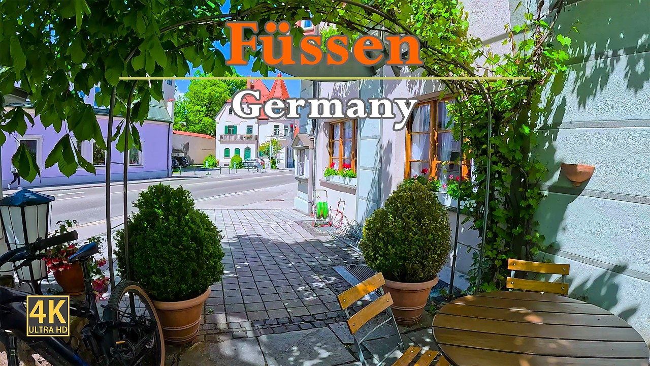 Füssen Germany Walking Tour | The Most Beautiful Bavarian Town | 4K ...